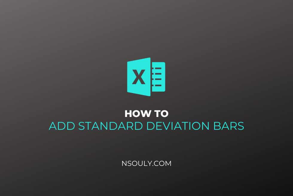 Learn How To Add Standard Deviation Bars In Excel Nsouly